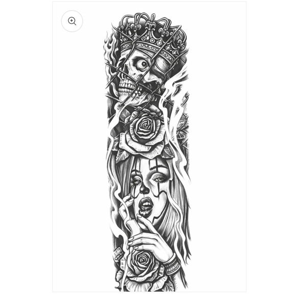 inkora | Other | Crowned By Death Temporary Tattoo | Poshmark